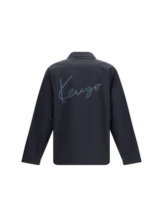 Kenzo Mens Jacket Lightweight Cotton And Nylon Black