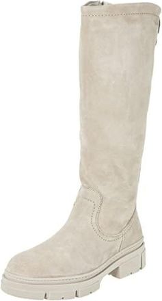 Tamaris Femme 1-1-26622-29 Bottine, Suédine Taupe, 41 EU