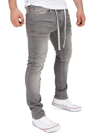 Yazubi Steve - Herren Sweathose in Jeansoptik - Baumwoll Jogging Jeans