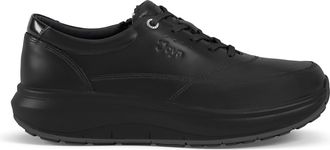 Joya Venice Zip Black - Eleganter Damen Lederschuh/Schn&uuml;rschuh mit Rei&szlig;verschluss und Wave Sohlentechnologie