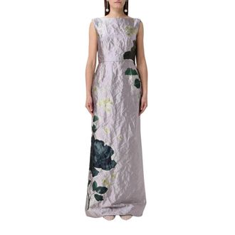 Erdem Femme, Robes, Gris, Taille: 42 FR Robe Longue Lilas Florale