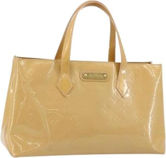 Louis Vuitton Sac &agrave; main en cuir verni Pre-owned - Femme - Pre-owned - Beige - Taille: ONE Size