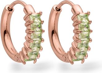 Purelei Green Love Ohrringe mit Zirkonia Steinen