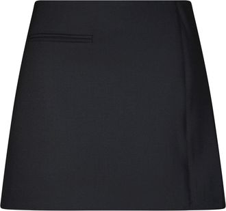 Courr&egrave;ges Minirock aus Twill