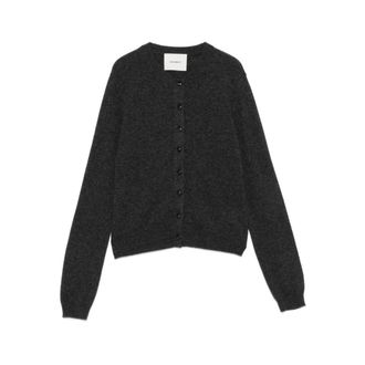 Lisa Yang Pullover mit Knopfleiste und Rundhalsausschnitt - - Knitwear - Damen - Grau - M