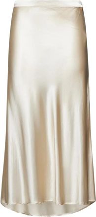 Silvian Heach Femme, Jupes, Beige, Taille: 38 FR Jupe fluide effet satin
