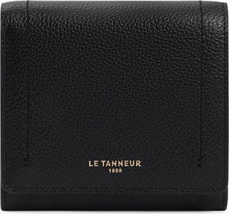 Le Tanneur Petit portefeuille &agrave; rabat Louison en cuir grain&eacute;