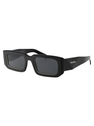 Prada 0PR Black and White Acetate Sunglasses - Black