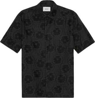 Nn.07 Nn07, Homme, Chemises, Noir, Taille: L Freddy Short Sleeve Shirt