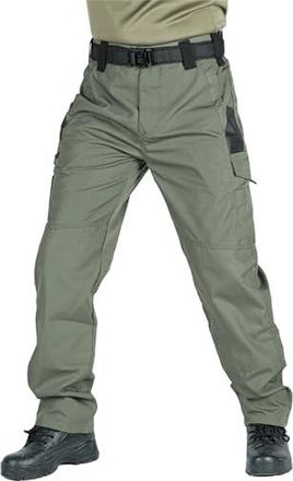 Generic Pantalon cargo imperm&eacute;able et respirant l&eacute;ger &agrave; taille &eacute;lastique pour homme - Pantalon l&eacute;ger pour la randonn&eacute;e, le travail, le sport, la course &agrave; pied