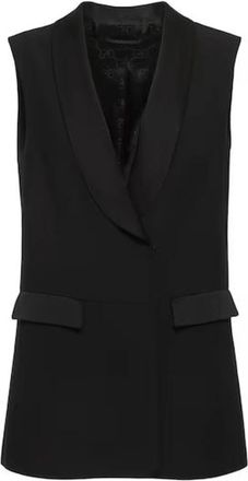 Alberta Ferretti Enver Satin Weste - - Jackets - Damen - Schwarzk - S