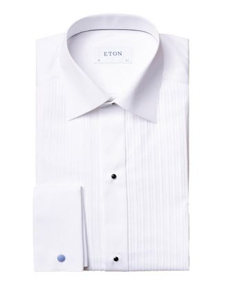 Eton Smokinghemd mit Plissee-Einsatz und Kl&auml;ppchenkragen, Slim in