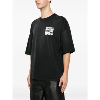 Amiri Logo-Print T-Shirt - Black