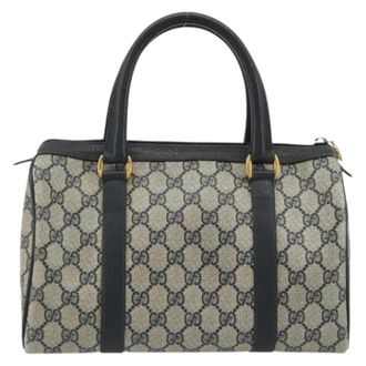 Gucci Pre-owned Vintage Leder Handtasche - - Pre-owned - Damen - Blau - ONE SIZE
