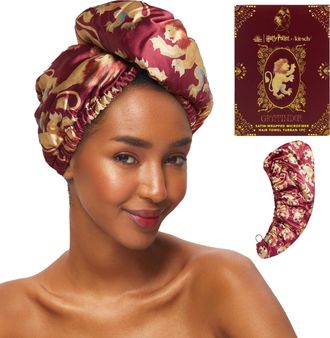 Kitsch Harry Potter x Satin-Mikrofaser-Haarhandtuch f&uuml;r Frauen - super saugf&auml;hig, schnell trocknend, Anti-Frizz, f&uuml;r langes und kurzes Haar, Turbanen f&uuml;r Fra