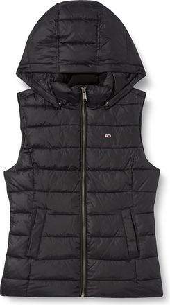 Tommy Jeans Damen Dw0dw13742 Westen, Black, XXS