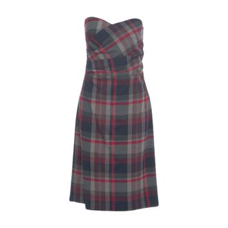 ottod'Ame Femme, Robes, Multicolore, Taille: 38 FR Draped Bodice Midi Dress