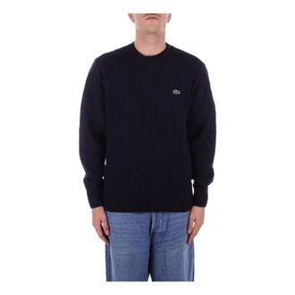 Lacoste Pull Bleu avec Logo Coupe Regular - Homme - Pulls - Bleu - Taille: L