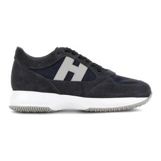 Hogan Homme, Chaussures, Bleu, Taille: 41 1/2 EU Baskets Interactive