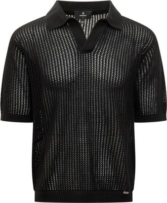 Represent Represent, Homme, Tops, Noir, Taille: M Beverly Knit Polo