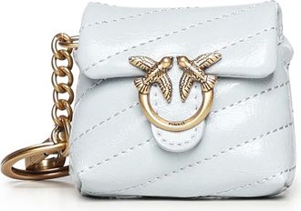 Pinko Pinko, Femme, Accessoires, Bleu, Taille: ONE Size Love Bag Puff AirPods Case