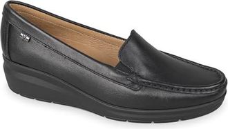 Valleverde Mocassins Femme 11321 Cuir Noir Chaussures Casual, Noir, 37 EU