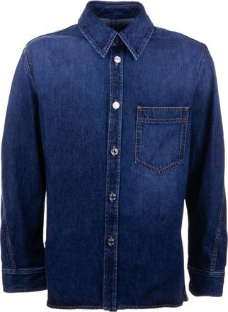 Givenchy chemise en jean à poches plaquées - Bleu