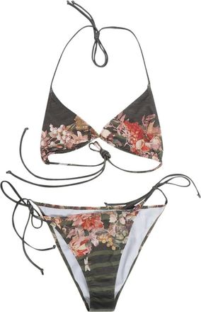 Jean Paul Gaultier Femme, Maillots de bain, Multicolore, Taille: 40 FR Ensemble bikini Marini&egrave;re Raisin Imprim&eacute;