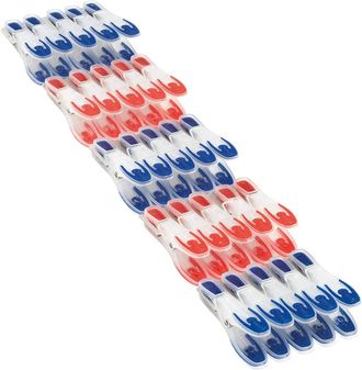 Leifheit Wäscheklammer 25er Set mit extra weicher Komponente, Klammern mit angenehm breiter Fläche zum Zudrücken, optisch ansprechende Wäscheklammern