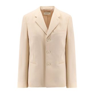 Christophe Lemaire Asymmetrische Wollmischungsjacke - - Jackets - Damen - Beige - M