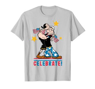 Popeye 4. Juli Popeye und Olive Oyl Patriotisch f&uuml;r Sie und Ihn T-Shirt
