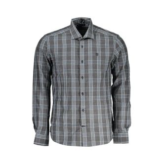 North Sails Homme, Chemises, Gris, Taille: S Chemise &agrave; Carreaux Marron &agrave; Manches Longues