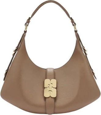 Ganni Femme, Sacs, Brun, Taille: ONE Size Small Kat Bag