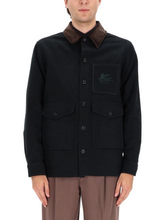 Etro Pegasus Detail Jacket - Green