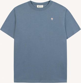 Faguo T-shirt imprim&eacute; flower art bleu - MASSOURY