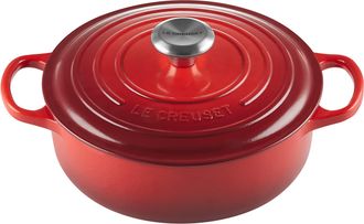LE CREUSET Le Creuset Gourmet Br&auml;ter aus Gusseisen, 24 cm, Kirschrot, 21179240602430