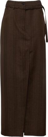 Dries Van Noten Jupe midi - Femme - Jupes - Brun - Taille: 34 FR