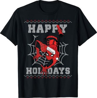MARVEL Spider-Man Weihnachten Happy Holidays Ugly Sweater T-Shirt