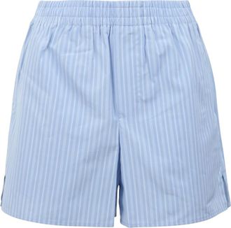 Ami Femme, Shorts, Bleu, Taille: 40 FR Cotton Elasticated Shorts