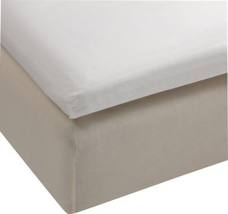 Beddinghouse Jersey Split-Topper-Spannbettlaken / 160*200/220 cm / Wei&szlig;