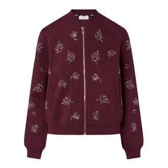 Liu Jo Femme, Vestes, Violet, Taille: 42 FR Bomber Vestes