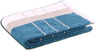 Gözze Strandtücher, 100% Baumwolle, Berlin, Streifen, 70 x 140 cm - Petrol/Taupe