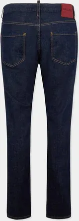 Dsquared2 Mid-Rise Straight-Leg Jeans - Navy