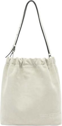 Liebeskind BERLIN Ruffle Cloud Suede Hobo Bag M Milk
