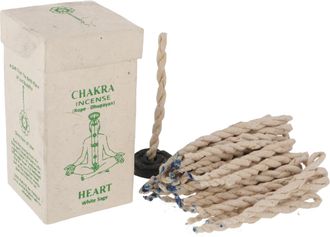 Guru Shop Chakra Incense, Nepal R&auml;ucherschn&uuml;re - Heart/White Sage, 10x5x5 cm