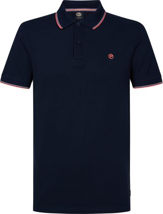 Petrol Industries Herren Poloshirt Kurzarm - Baumwolle - Klassischer Kragen - Herrenbekleidung - Blau - XXL