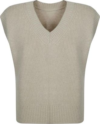 C.T. Plage Pullover mit hohem Kragen - - Knitwear - Damen - Beige - S