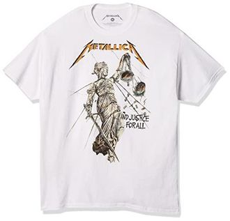 Metallica Justice for All T-Shirt, Blanc, 3XL Homme