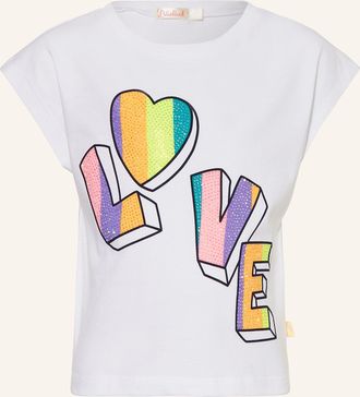 BILLIEBLUSH T-Shirt Mit Schmucksteinen weiss