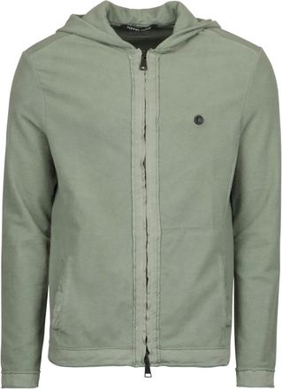 Hannes Roether zip-up green hoodie - Gr&uuml;n